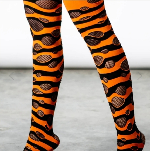 Killstar | Accessories | Killstar Wretched Soul Thigh High Contrast ...